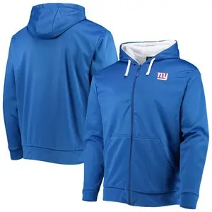 DUNBROOKE White New York Giants Apprentice Full-zip Hoodie - Royal