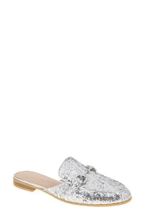 Bcbgmaxazria BCBG Zorie Bit Mule Silver Rock Glitter