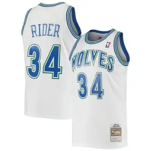 Mitchell & Ness Isaiah Rider Minnesota Timberwolves 1995/96 Hardwood Classics Swingman Jersey - White