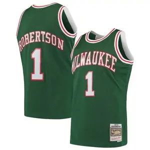 Mitchell & Ness Oscar Robertson Milwaukee Bucks 1971/72 Hardwood Classics Swingman Jersey - Green