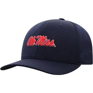Top Of The World Ole Miss Rebels Reflex Logo Flex Hat - Navy