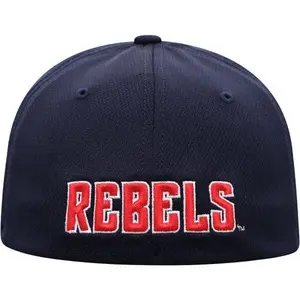 Top Of The World Ole Miss Rebels Reflex Logo Flex Fit Baseball Cap - Navy