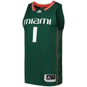 Adidas 1 Miami Hurricanes Swingman Basketball Jersey