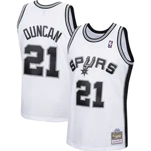 Mitchell & Ness Tim Duncan San Antonio Spurs Hardwood Classics Swingman Jersey - White