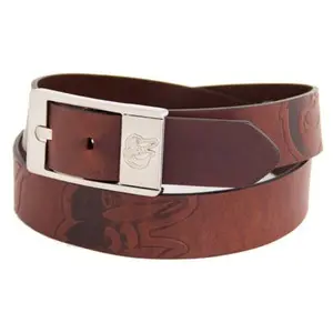 EAGLES WINGS Baltimore Orioles Brandish Leather Belt - Brown