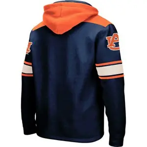 COLOSSEUM Auburn Tigers Lace-up Hoodie - Navy
