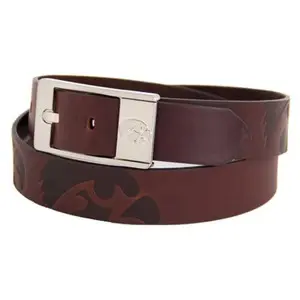 EAGLES WINGS Iowa Hawkeyes Brandish Leather Belt - Brown
