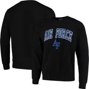 COLOSSEUM Air Force Falcons Arch & Logo Sweatshirt - Black