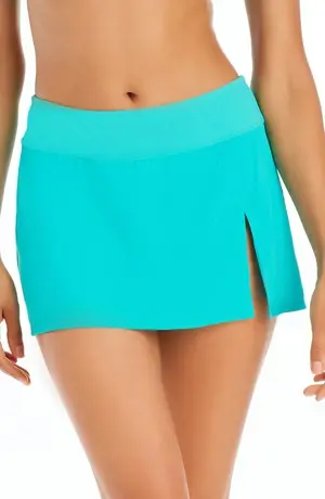 BLEU BY ROD BEATTIE Rod Beattie Kore High Waisted Skirted Bikini Bottoms Belize