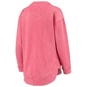 PRESSBOX Wisconsin Badgers Vintage Wash Pullover Sweatshirt