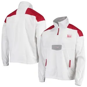 Columbia Oklahoma Sooners Santa Ana Anorak Quarter-zip Jacket - White