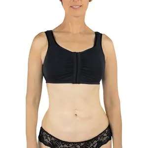 EVERVIOLET Maia Front Close Pocketed Bralette - Black