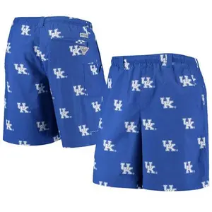 Columbia Pfg Kentucky Wildcats Backcast Ii 8" Omni-shade Hybrid Shorts - Royal