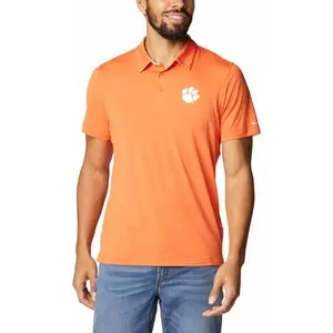 Columbia Clemson Tigers Tech Trail Omni-shade Polo