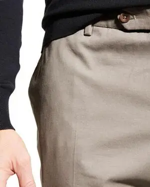 Incotex Apos;s Scoll Cotton-silk Trousers - Gray