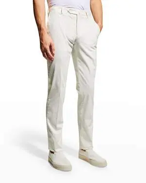 Incotex Men & Apos;s Scoll Cotton-silk Trousers White