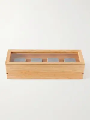JAPAN BEST Hinoki Cypress Wood Four-piece Watch Box