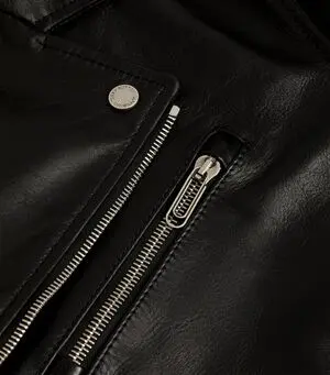 Off-White Leather Diagonals Biker Jacket