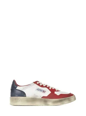 AUTRY Medalist Low Super Vintage Sneakers Bianco/blu