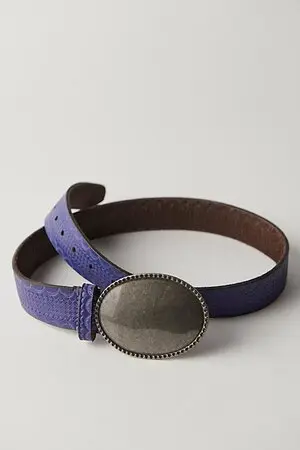 Free People Duke Concho Belt Blackberry