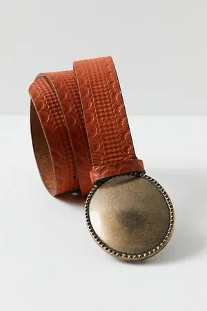 Free People Duke Concho Belt Burnt Orange