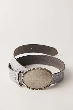 Free People Duke Concho Belt Chambray
