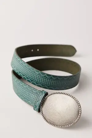 Free People Duke Concho Belt Dark Green
