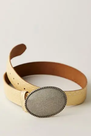 Free People Duke Concho Belt Lemon Drop