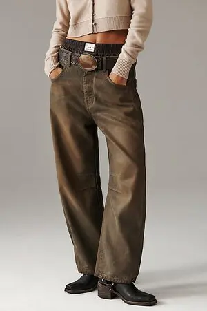 Free People Duke Concho Belt - Mahogany