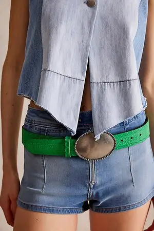 Free People Duke Concho Belt - Monstera Lead