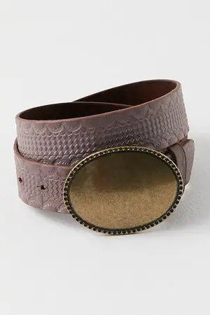 Free People Duke Concho Belt - Weathered Plum