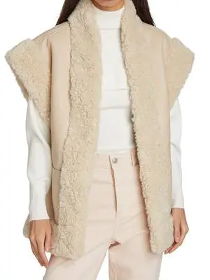 A.L.C. Sutton Faux Shearling Vest