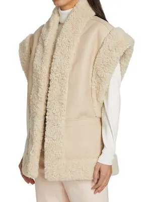 A.L.C. Sutton Faux Shearling Vest