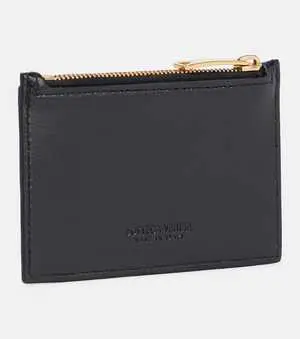 Bottega Veneta Intrecciato Leather Card Holder - Black