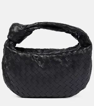 Bottega Veneta Jodie Small Intrecciato Leather Tote - Black