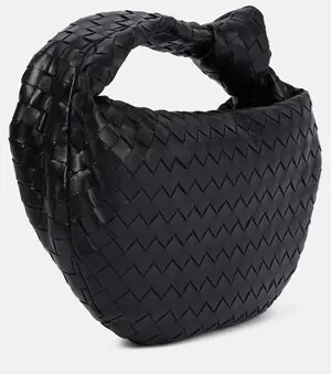 Bottega Veneta Jodie Small Intrecciato Leather Tote - Black