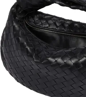 Bottega Veneta Jodie Small Intrecciato Leather Tote - Black