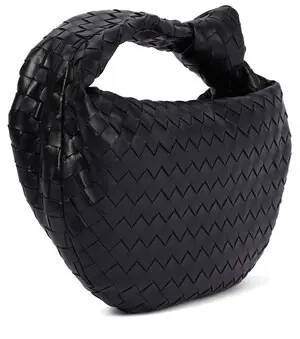 Bottega Veneta Jodie Small Intrecciato Leather Tote - Black