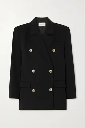 LOULOU STUDIO Harat Oversized Double-breasted Wool-blend Blazer