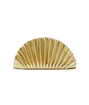 Cult Gaia Nala Ruched Clutch - Gold