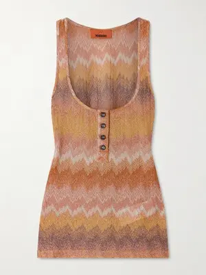Missoni Metallic Crochet Top