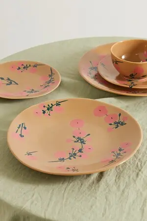 Bernadette Set Of Two 29cm Ceramic Dinner Plates Neutrals