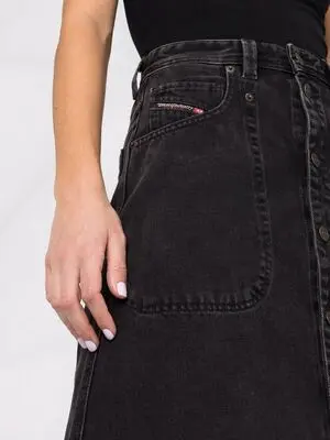 DIESEL® De-albus-l A-line Denim Skirt