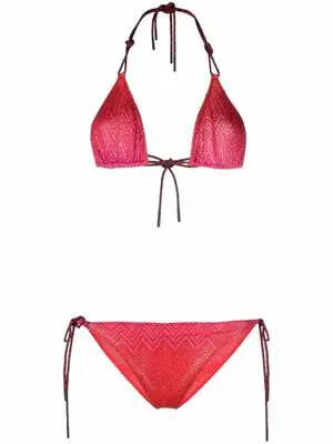 Missoni Zigzag-woven Halterneck Bikini