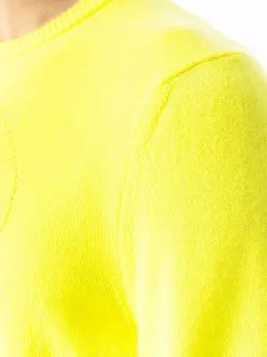 Philipp Plein Skull Pointelle-knit Cashmere Jumper - Yellow