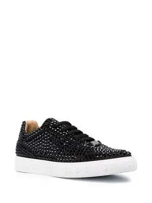 Philipp Plein King Power Stud-embellished Sneakers - Black