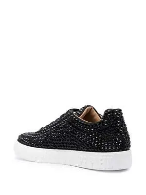 Philipp Plein King Power Stud-embellished Sneakers - Black