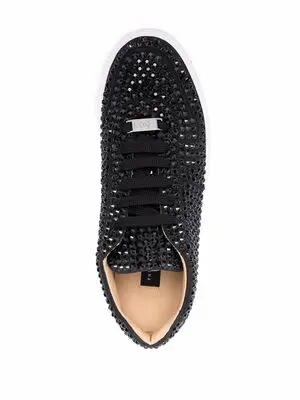 Philipp Plein King Power Stud-embellished Sneakers - Black