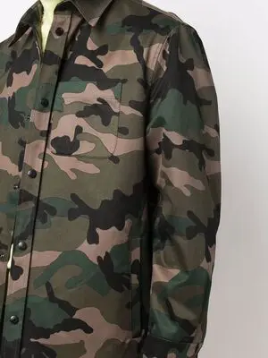 Valentino Garavani Camouflage Shirt Jacket