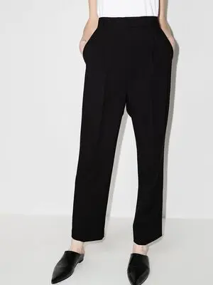 THE FRANKIE SHOP Bea Tailored Cropped Trousers - Black